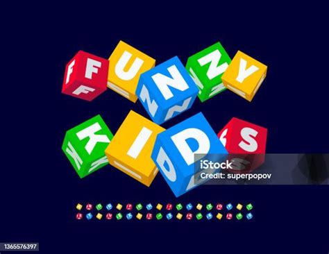 블록 알파벳 편지와 숫자의 유치한 세트와 벡터 장난 포스터 재미 아이 0명에 대한 스톡 벡터 아트 및 기타 이미지 0명 고등학교 이하 공휴일 Istock
