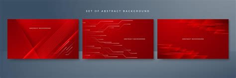 Premium Vector Modern Red Abstract Futuristic Technology Background