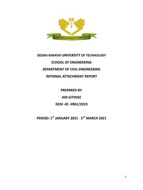 Dedan Kimathi University Of Technology Pdf Plumbing Plaster