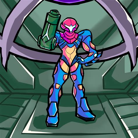 Fusion Suit Samus By Beemoonflower On Newgrounds