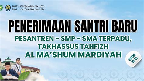Pesantren Al Mashum Mardiyah Youtube