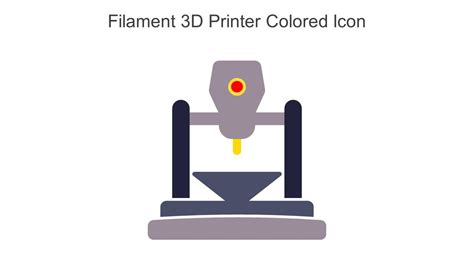 Filament 3d Printer Colored Icon In Powerpoint Pptx Png And Editable