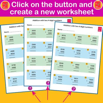Add Two Digit Numbers Using The Standard Algorithm FREEBIE TPT
