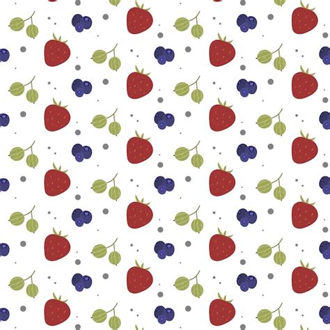Premium Vector Berry Pattern