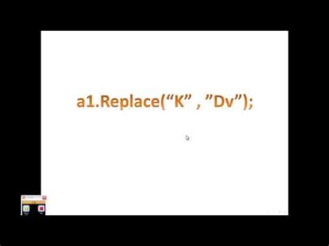 String Replace Method C YouTube
