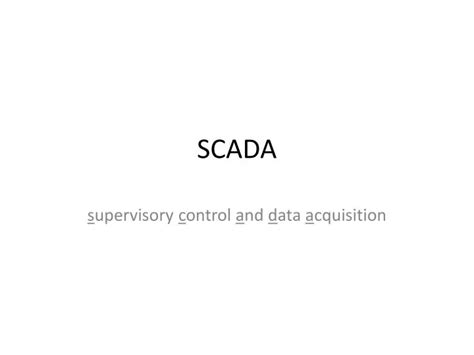 Ppt Scada Powerpoint Presentation Free Download Id6275069