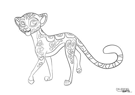 Fuli Lion Guard Colouring Page Colouring Crafts