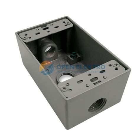 Caja Rectangular Conduit Tipo Rawelt 4x2 1and 3 Salidas Open Elektro