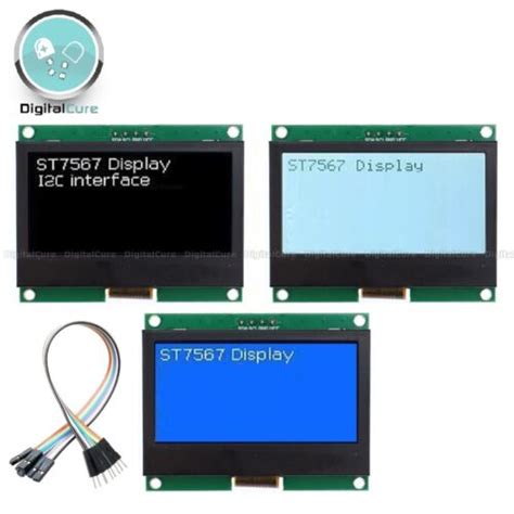 Lcd Graphics Display Module 214 St7567 128x64 I2c 33v 5v With Bezel