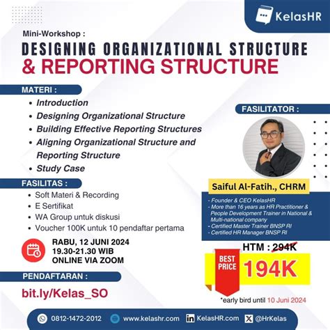 Designing Organizational Structure And Reporting Structure Kelas HR