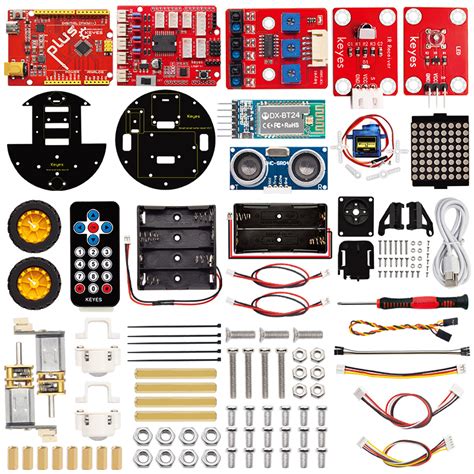 Keyes 智能小车arduino单片机套件diy寻迹避障开发板编程机器人