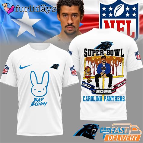 Carolina Panthers Nfl Bad Bunny Super Bowl Limited Edition T Shirt