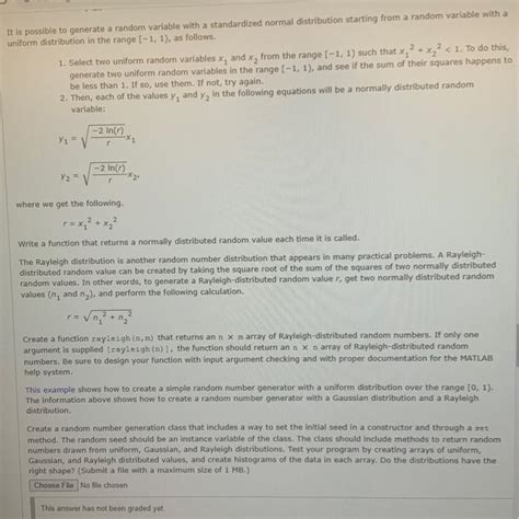 Solved Function Random 0 M Retums A Uniformly Distributed