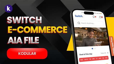 Switch E Commerce Aia File For Kodular Mit App Inventor Youtube