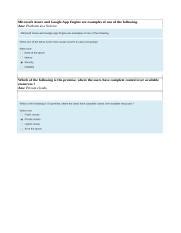 Verified Cloud Computing Quiz 1 Doc Microsoft Azure And Google App Engine Are Examples Of One