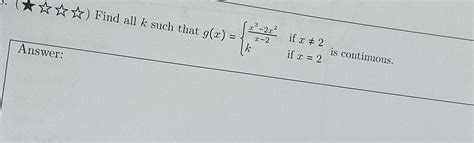 [answered] Find All K Such That G X K Answer X 2x X 2 If X 2 If X 2 Is Kunduz