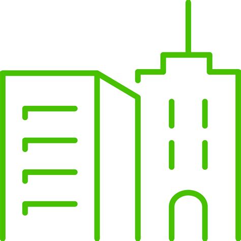Green Building Line Icon Illustration 33842395 Vector Art At Vecteezy