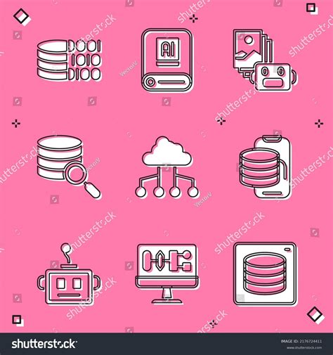 Set Binary Code Artificial Intelligence Ai Stock Vector Royalty Free