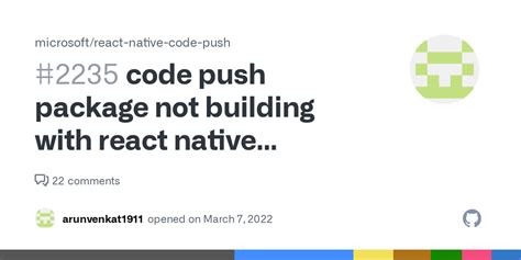 Code Push Package Not Building With React Native Windows Issue Microsoft React Native