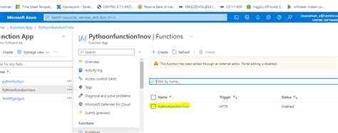 Azure Functions Python Developing And Deploying Azure Function