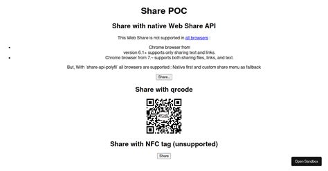 Test Share Codesandbox