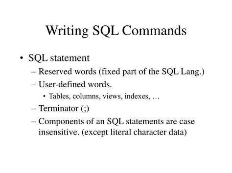 ppt sql data manipulation essential techniques and queries powerpoint
