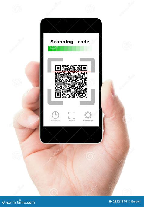 Smartphone In Hand Scanning Code Royalty Free Stock Photo Image 28221375