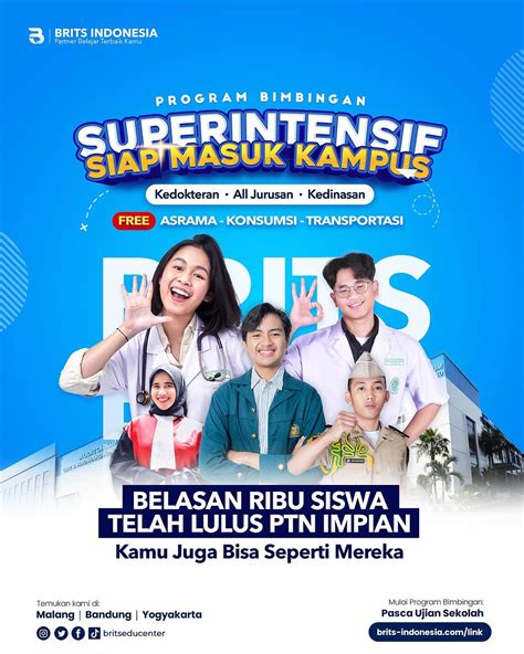 PROGRAM SUPERINTENSIF UTBK SNBT BRITS | Siap Masuk PTN Impian!!