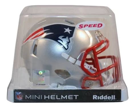 Nfl New England Patriots Mini Casco Modelo Speed By Riddell Envío Gratis