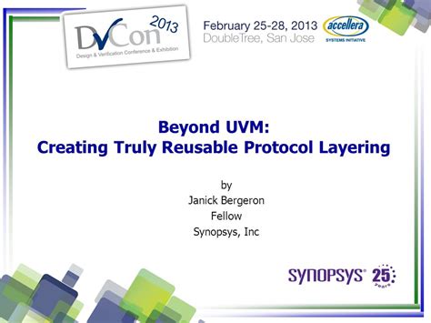 Beyond Uvm Creating Truly Reusable Protocol Layering Ppt Video
