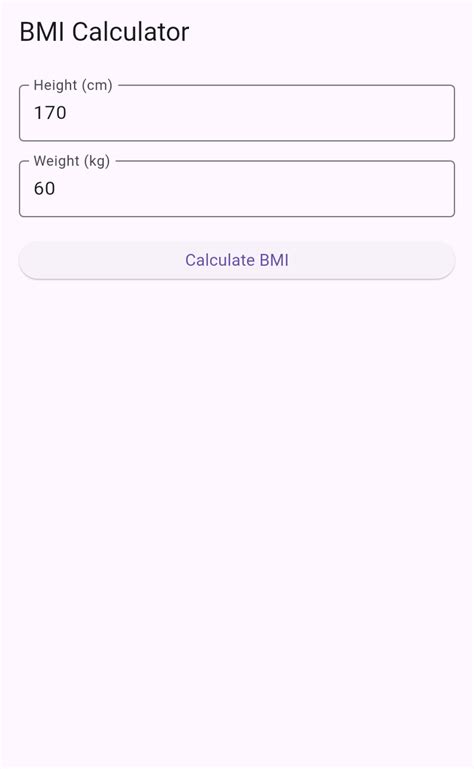 Bmi Calculator Android App Freelancer