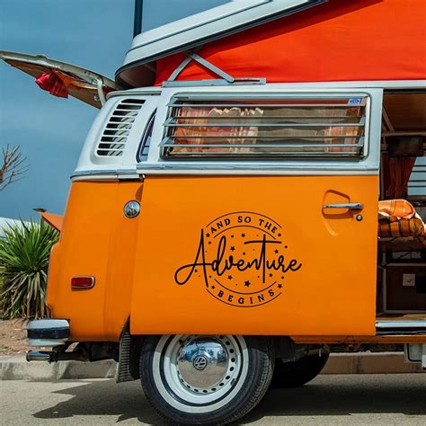 그리고 어드벤처 자동차 스티커 카라반 모터홈 캠핑카 밴 장식 데칼 Rv 트럭 캠핑 자체 접착 액세서리 Aliexpress