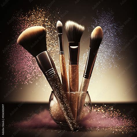 Make Up Brushes Sketch Art For Artist Creativity And Inspiration
