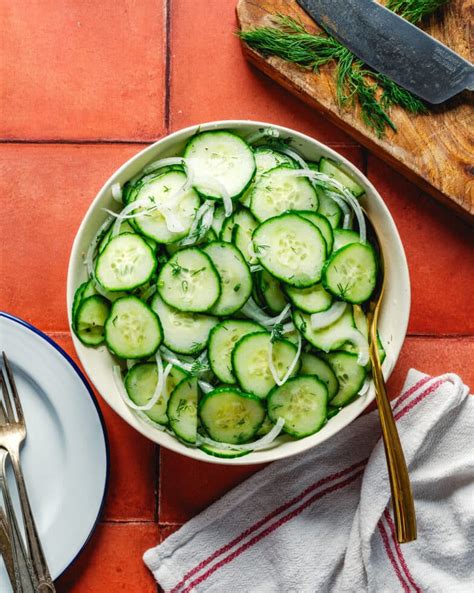 Cucumber Salad With Vinegar A Couple Cooks