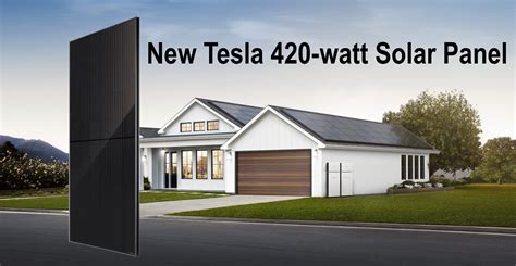 Tesla Launches New 420 Watt Solar Panel Setting High Mark Electrek