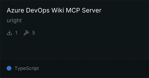 Wikigetpagetree Azure Devops Wiki Mcp Server Glama