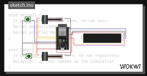 Pong Game Embedded System Wokwi Esp32 Stm32 Arduino Simulator