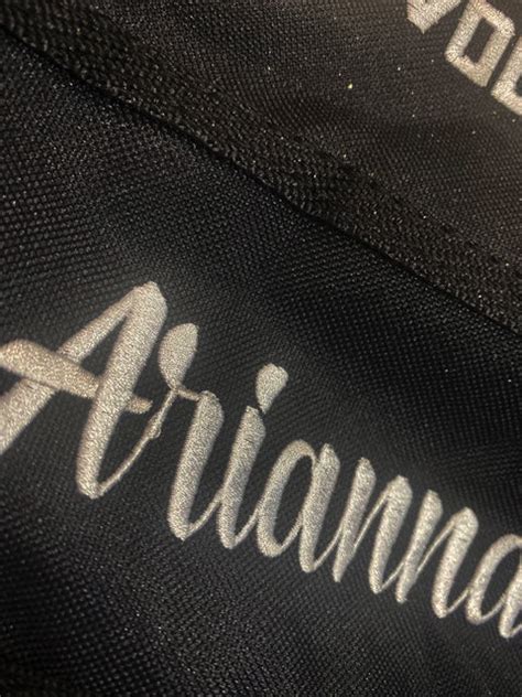 Wmcc Black High 5 Backpack W Wmcc Logo In Gold Glitter Applique Embro