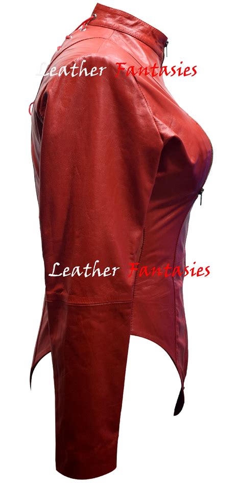 Women Cosplay Real Leather Catsuit Clubwear Bodysuit Jumpsuit Etsy