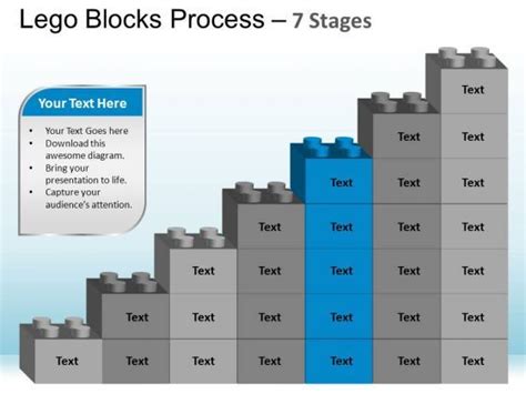 PowerPoint Presentation Designs Diagram Lego Blocks Ppt Backgrounds