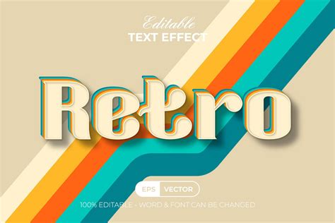 Retro Text Effect Style Graphic By Mockmenot Creative Fabrica