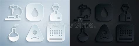 Set Triangle Warning Toxic Laboratory Assistant Plant Breeding