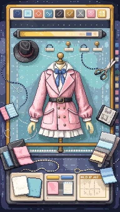 Free Pixel Art Fashion Image Pixel Fashion Clothing Download At