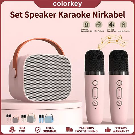 Jual Karaoke Mini Speaker Microphone Karaoke Premium Set Speaker Bluetooth Wireless With Mic
