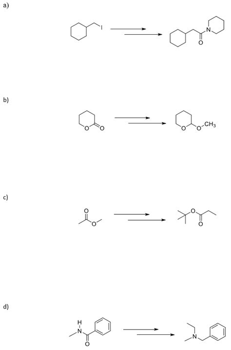 Solved 2 Design Concise Syntheses For The Following