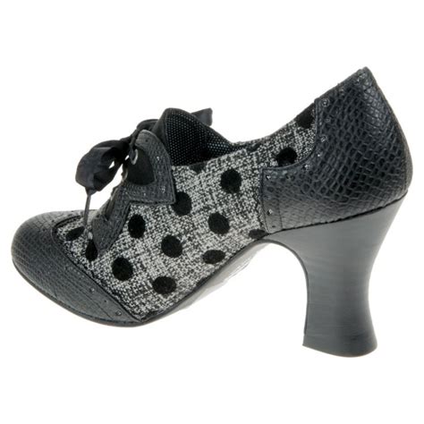 Ruby Shoo Daisy Black Spots 09128 Court Shoes Humphries Shoes