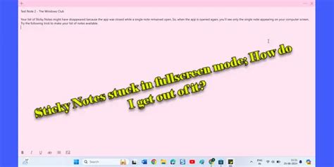 Sticky Notes Crashes And Has Stopped Working In Windows