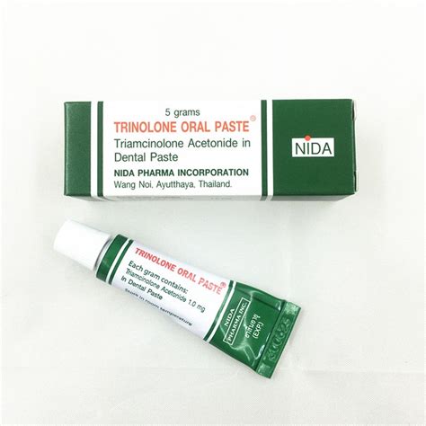 Nida Оральная паста с тринолоном 6шт * 10 гр/ Trinolone Oral Paste 6ps ...