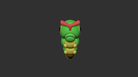 Stl File Pokemon Caterpie Evolution Pack 🐉・3d Printable Model To
