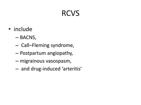 Central Nervous System Vasculitis Pptx